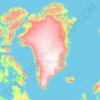 Sisimiut topographic map, elevation, terrain