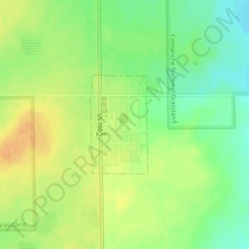 Kim topographic map, elevation, terrain