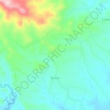 Bulsa topographic map, elevation, terrain