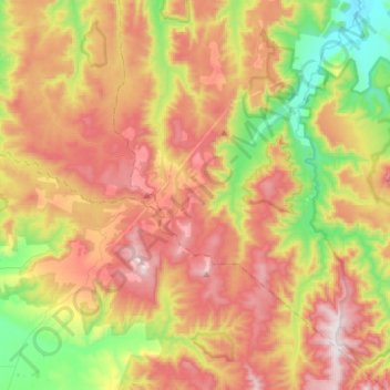 Tolmie topographic map, elevation, terrain