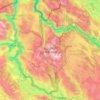 Durmitor topographic map, elevation, terrain