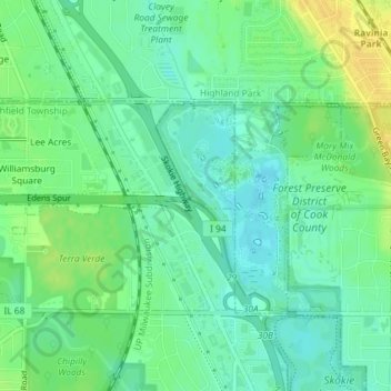 River Valley topographic map, elevation, terrain