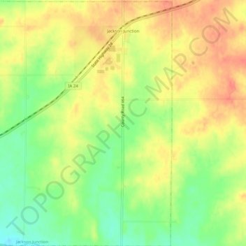 Jackson Junction topographic map, elevation, terrain