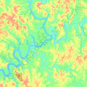 Bankhead Lake topographic map, elevation, terrain
