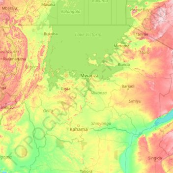 Lake Zone topographic map, elevation, terrain