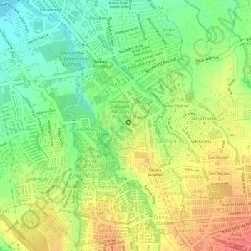 Fatima 1 topographic map, elevation, terrain