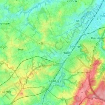 1500 topographic map, elevation, terrain