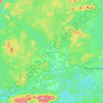 Évain topographic map, elevation, terrain