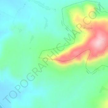 Basgo topographic map, elevation, terrain