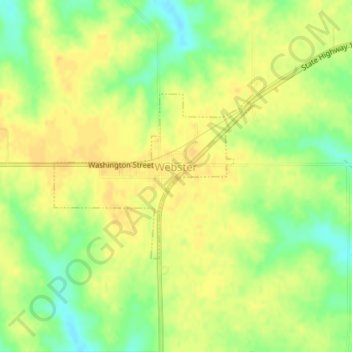 Webster topographic map, elevation, terrain