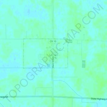 Lucan topographic map, elevation, terrain