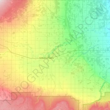 Gilbert Plains Municipality topographic map, elevation, terrain