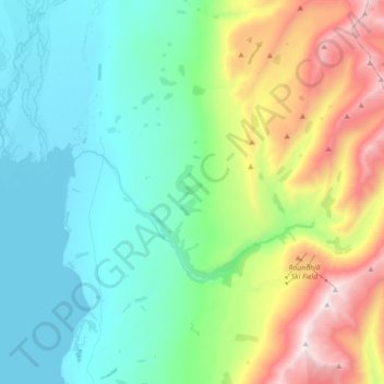 Coal River topographic map, elevation, terrain