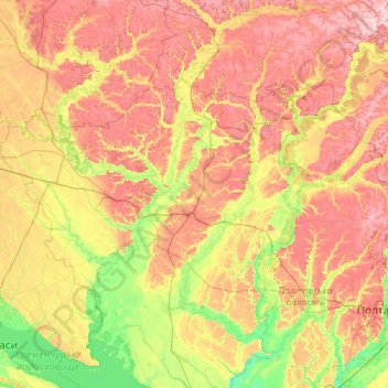Sula topographic map, elevation, terrain