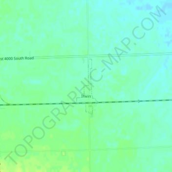 Irwin topographic map, elevation, terrain