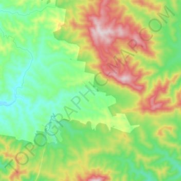 Reedy Flat topographic map, elevation, terrain