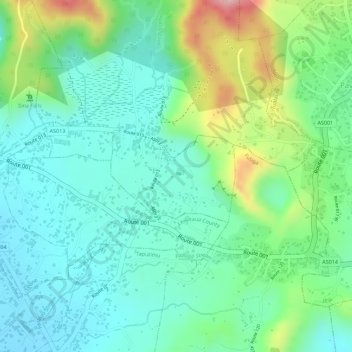 Malaeloa/Ituau topographic map, elevation, terrain