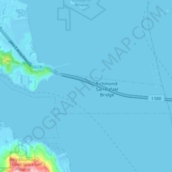 San Quentin topographic map, elevation, terrain