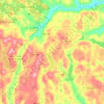 Lake Township topographic map, elevation, terrain