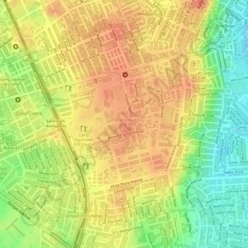 Camp Aguinaldo topographic map, elevation, terrain