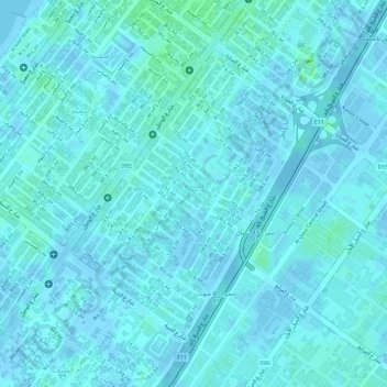 Al Manara topographic map, elevation, terrain