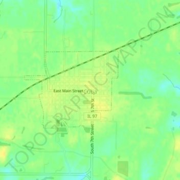 Cuba topographic map, elevation, terrain