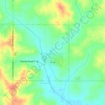 Gray topographic map, elevation, terrain