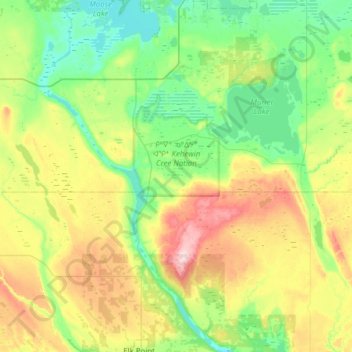 Kehewin Cree Nation topographic map, elevation, terrain