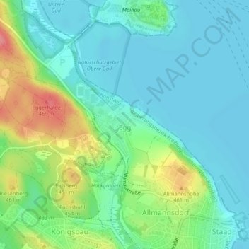 Egg topographic map, elevation, terrain