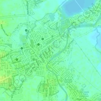 Bagumbayan topographic map, elevation, terrain