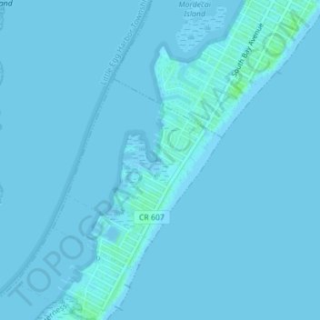 Holgate topographic map, elevation, terrain