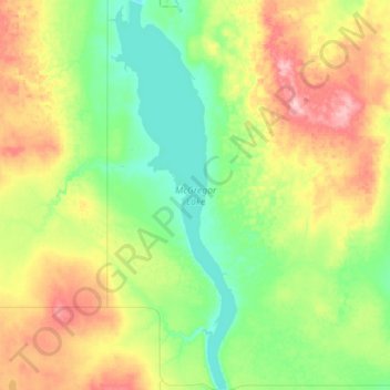 McGregor Lake topographic map, elevation, terrain