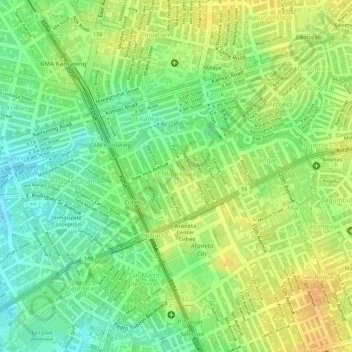 E. Rodriguez Sr. topographic map, elevation, terrain