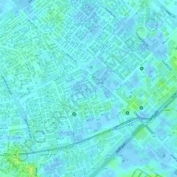 Hor Al Anz topographic map, elevation, terrain