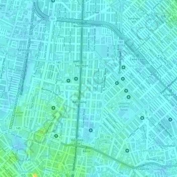 Barangay 324 topographic map, elevation, terrain