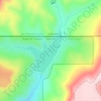 Lake Maloya topographic map, elevation, terrain