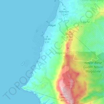 Hågat Municipality topographic map, elevation, terrain