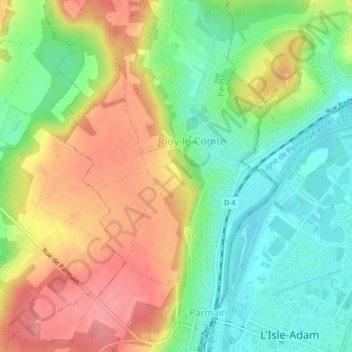 95620 topographic map, elevation, terrain
