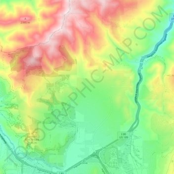 Silver Summit topographic map, elevation, terrain