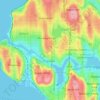 Seattle topographic maps, elevation, terrain