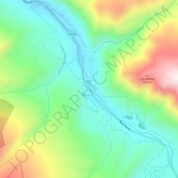 Minturn topographic map, elevation, terrain