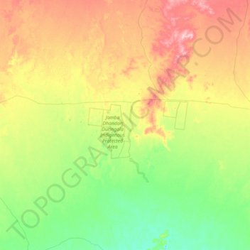Nebine topographic map, elevation, terrain