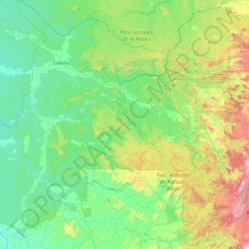 Lowa topographic map, elevation, terrain