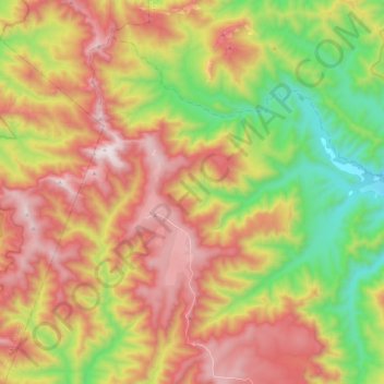 Howitt Plains topographic map, elevation, terrain
