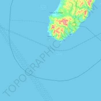 Anini-y topographic map, elevation, terrain
