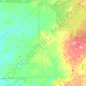 Town of Ogema topographic map, elevation, terrain
