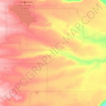 Wamic topographic map, elevation, terrain