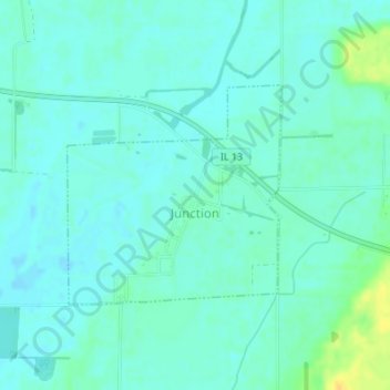 Junction topographic map, elevation, terrain