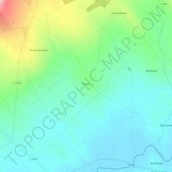 Soran topographic map, elevation, terrain