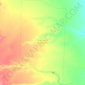 Doomadgee topographic map, elevation, terrain